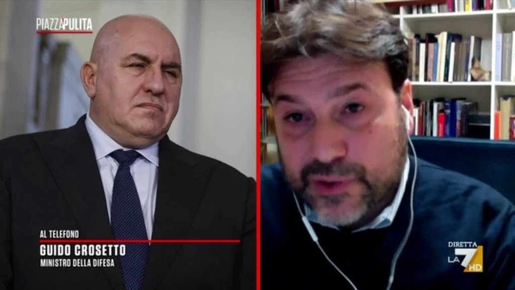 Crosetto, telefonata a sorpresa in diretta a PiazzaPulita/ Video, “Montanari non conosce la ...