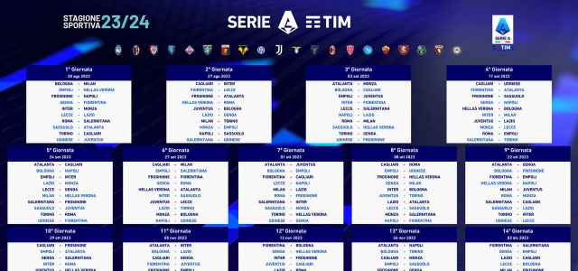 Calendario Serie A 2024-2025/ Giornate di campionato e derby: le previsioni a oggi 3 luglio